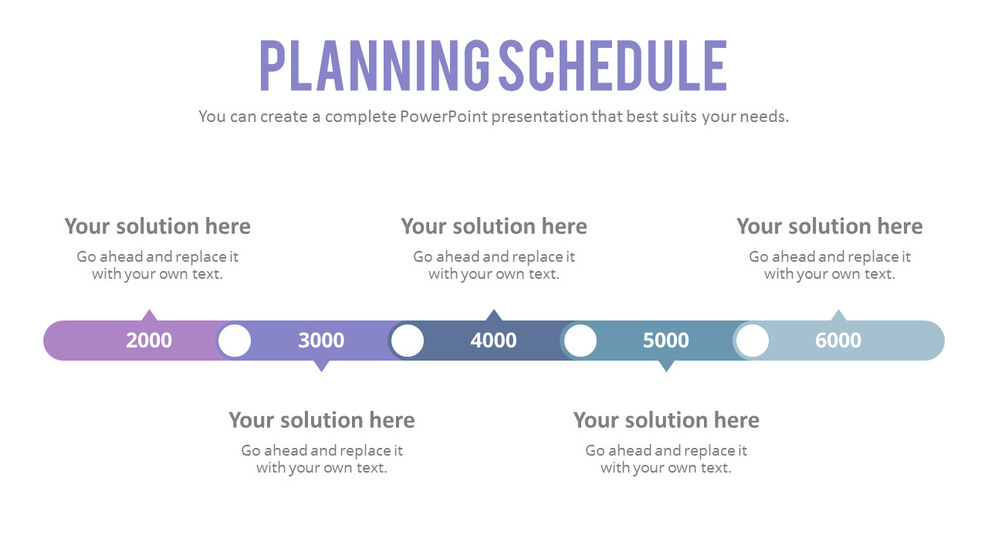 Planning Schedule PowerPoint Slide