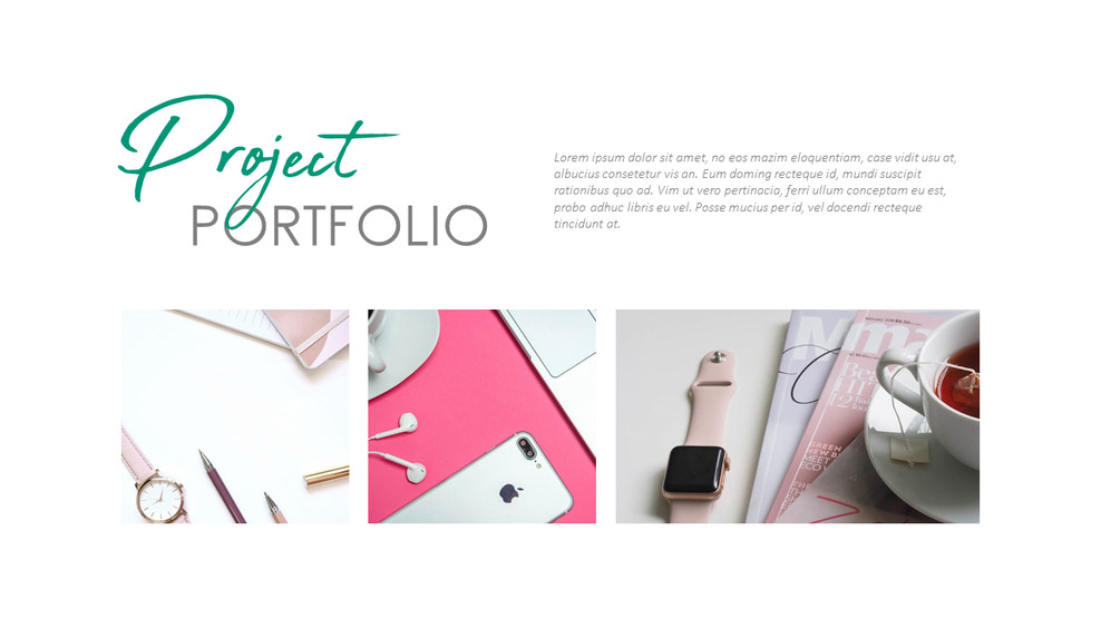 Project Portfolio Template Design