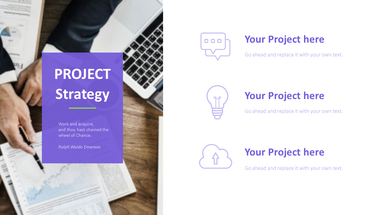 Project Strategy Presentation Slide Project Strategy Presentation Slide