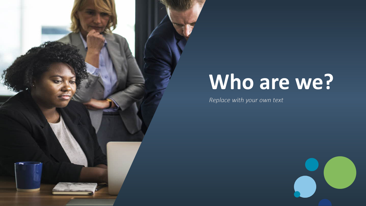 Who are we? Slide Page Design