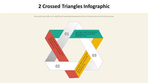 Free PowerPoint Diagram Template: Cross Triangle Infographic for Data ...