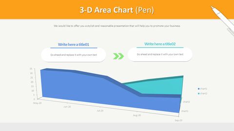 3-D Area Chart (Pen)