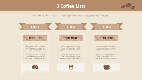 3 Coffee Lists Diagram|Process