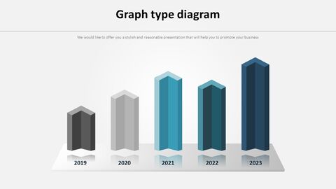 3D Bar Chart Infographic Diagram