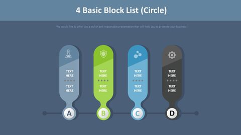 Free 4 Basic Block List Diagram (Circle)