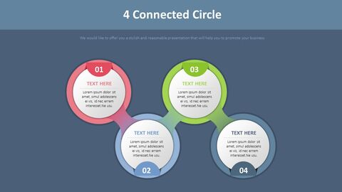 4 Connected Circle Diagram