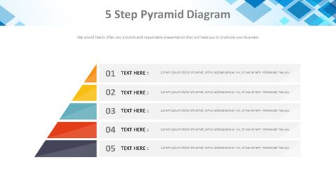 5 Step Pyramid Diagram