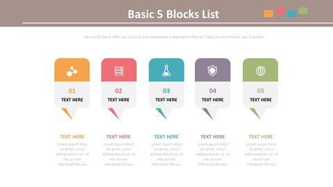 Basic 5 Blocks List Diagram