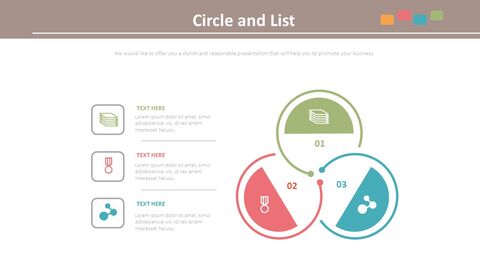 Free Circle and List Diagram