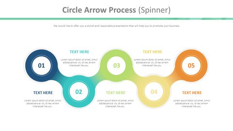 Circle Arrow Process Diagram (Spinner)