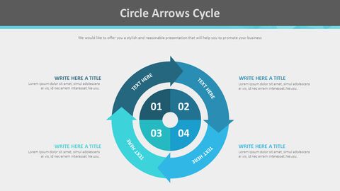 Circle Arrows Cycle Diagram