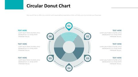 Circular Donut Chart Diagram