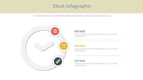 Clock Infographic Diagram