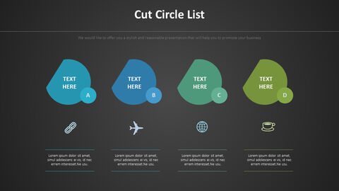 Cut Circle List Diagram