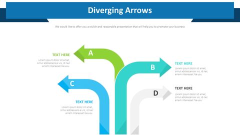 Diverging Arrows Diagram