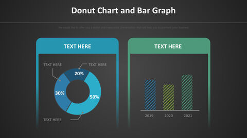 Donut Chart and Bar Graph Diagram