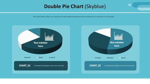 Double Pie Chart (Skyblue)