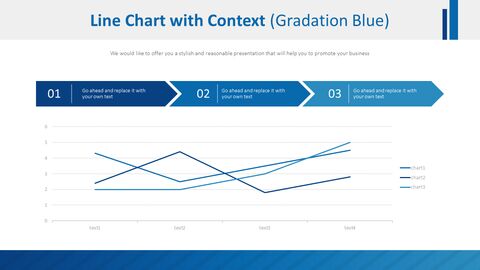 Line Chart with Context (Gradation Blue)