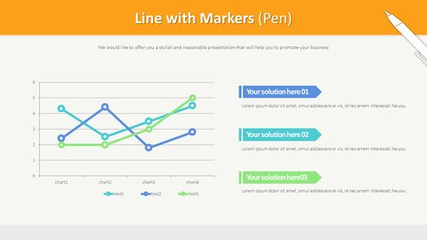 Line with Markers (Pen)|Chart