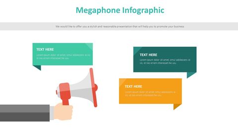 Megaphone Infographic Diagram