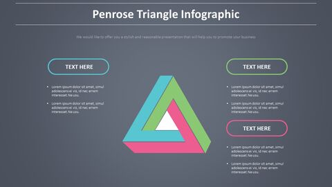Penrose Triangle Infographic Diagram