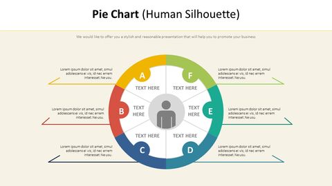 Pie Chart Diagram (Human Silhouette)