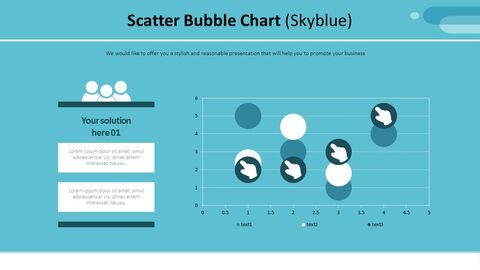 Free Scatter Bubble Chart (Skyblue)|Slides