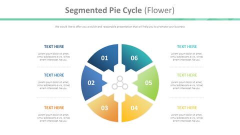 Segmented Pie Cycle Diagram (Flower)