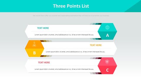 Three Points List Diagram