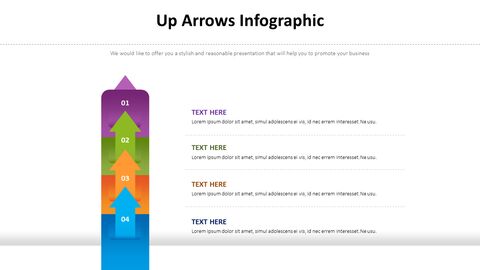 Up Arrows Infographic Diagram|Process