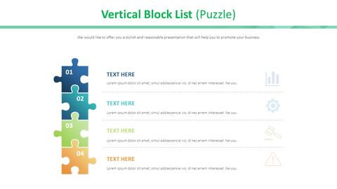 Vertical Block List Diagram (Puzzle)