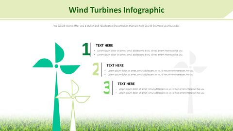 Wind Turbines Infographic Diagram