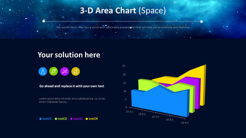 3-D Area Chart (Space)