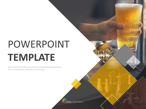 A Glass of Cold Beer - Free PPT Template