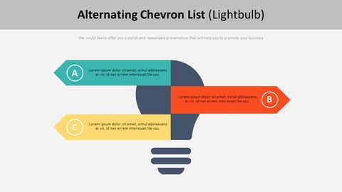 Chevron List Diagram Free PPT Slide with Icon Highlights|Process
