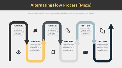 Alternating Flow Process Diagram (Maze)