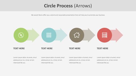 Circle Process Diagram (Arrows)
