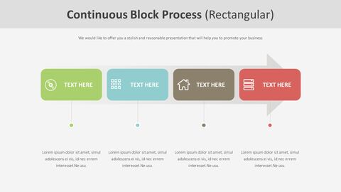 Continuous Block Process Diagram (Rectangular)