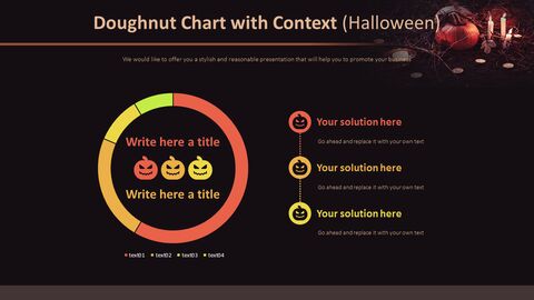 Halloween Donut Chart Free PowerPoint Template: Spooky Data ...