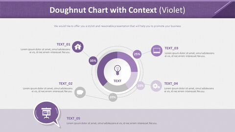 Doughnut Chart with Context (Violet)