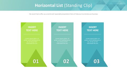 Horizontal List Diagram (Standing Clip)