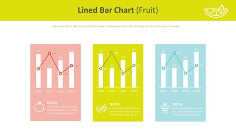 Lined Bar Chart (Fruit)|Column