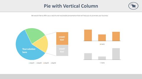 Free Pie with Vertical Column|Chart|Slides