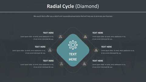 Radial Cycle Diagram (Diamond)|Matrix
