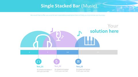 Single Stacked Bar (Music)