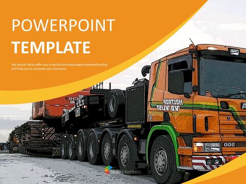 Transport Truck - Free Powerpoint Templates Design