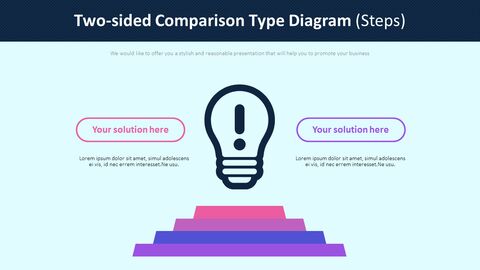 Two-sided Comparison Type Diagram (Steps)|Relationship