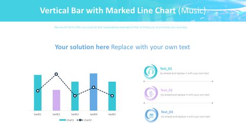 Vertical Bar with Marked Line Chart (Music)|Column