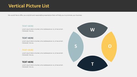 Vertical Picture List Diagram|SWOT
