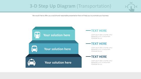 3-D Step Up Diagram (Transportatio)|Infographics